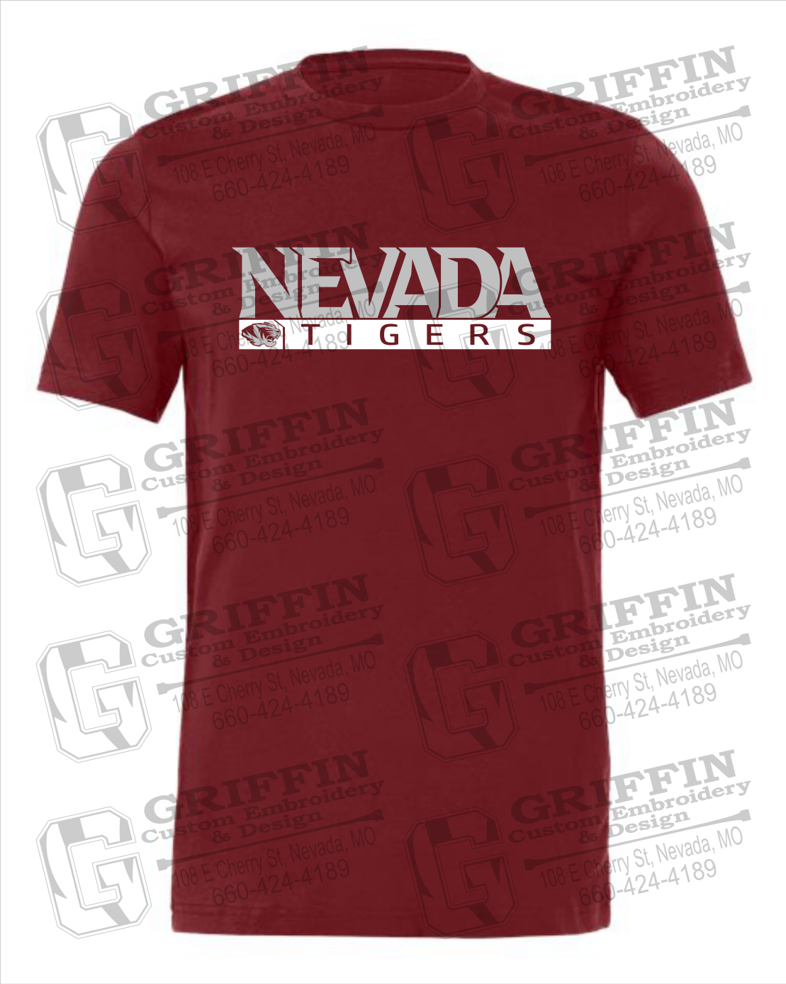 COTTON SHORT SLEEVE T-SHIRTS - NEVADA TIGERS – Griffin Custom Design