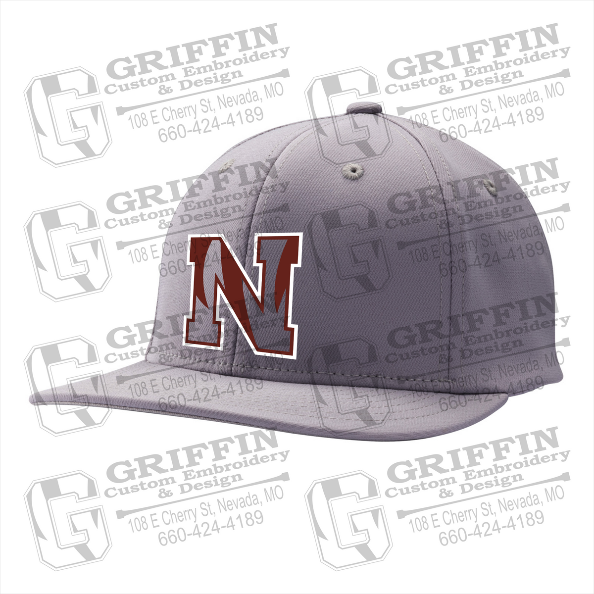 MVP Fitted Cap - Nevada N Logo – Griffin Custom Design